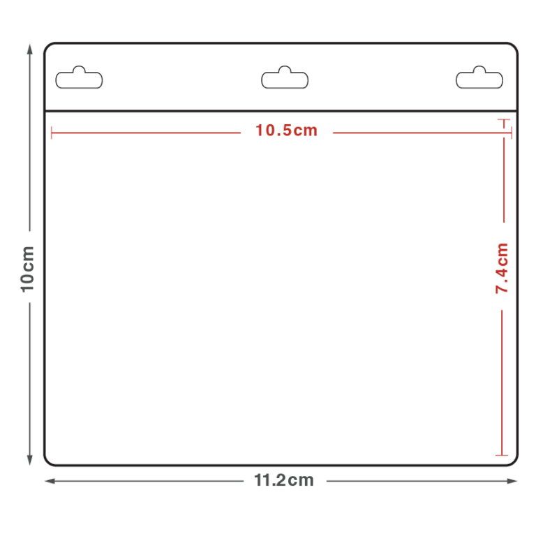 Name tag - PVC Pocket - Landscape (med. size) aca-35 - All Conference ...